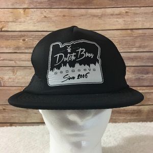 District | Accessories | Dutch Brothers Bros Monmouth Black Trucker Hat ...